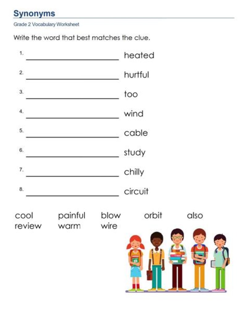 Grade 2 Printable Worksheets | Fun & Educational Activities for Kids ...