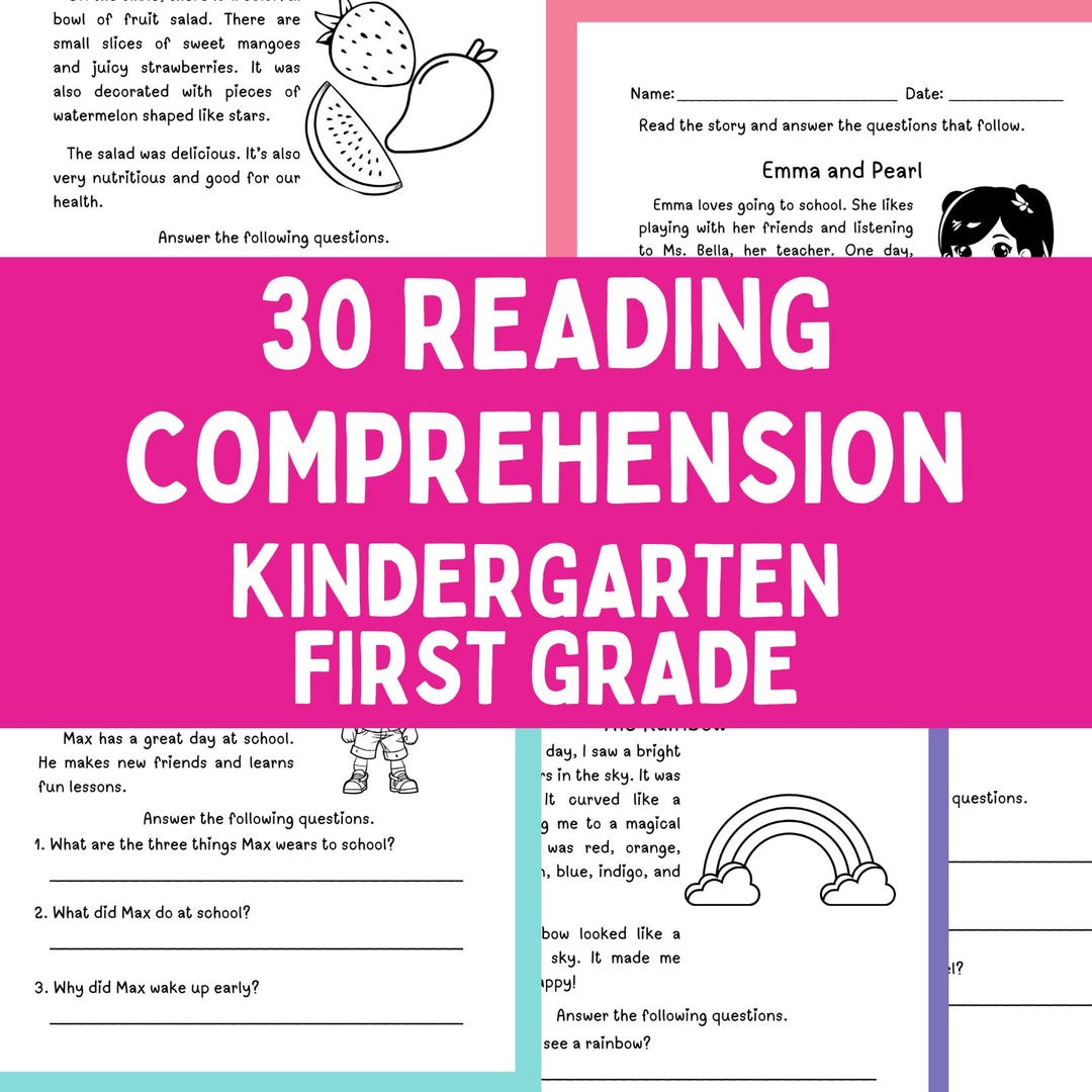 30 Reading Comprehension Worksheets Kindergarten Printable Reading ...