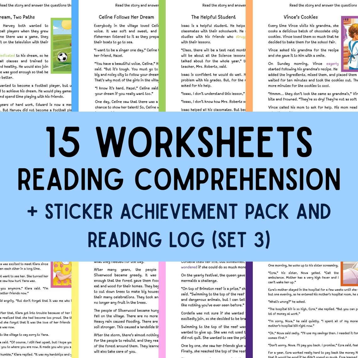 15 Reading Comprehension Worksheets First Grade Reading Worksheets ...