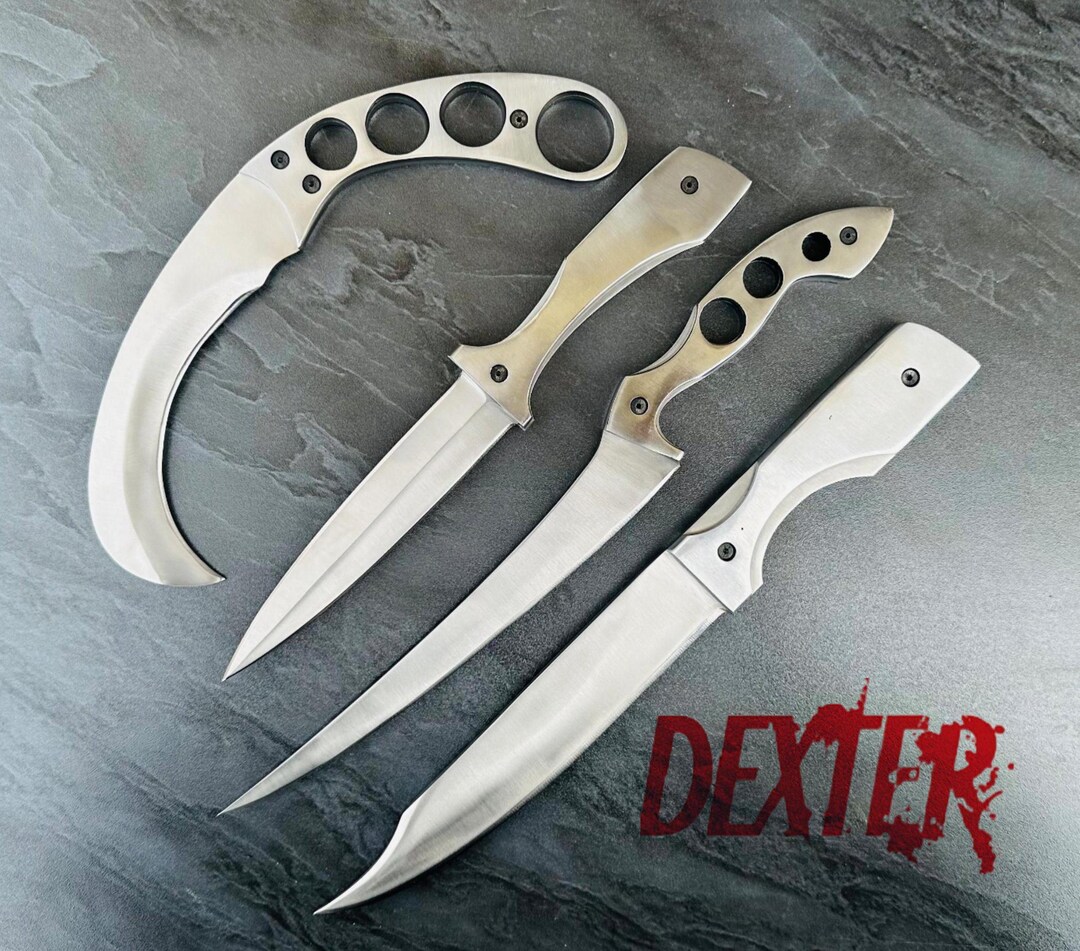 Dexter Morgan Knife 4 Pieces Set: Custom Dexter Hero K-ill Replica ...