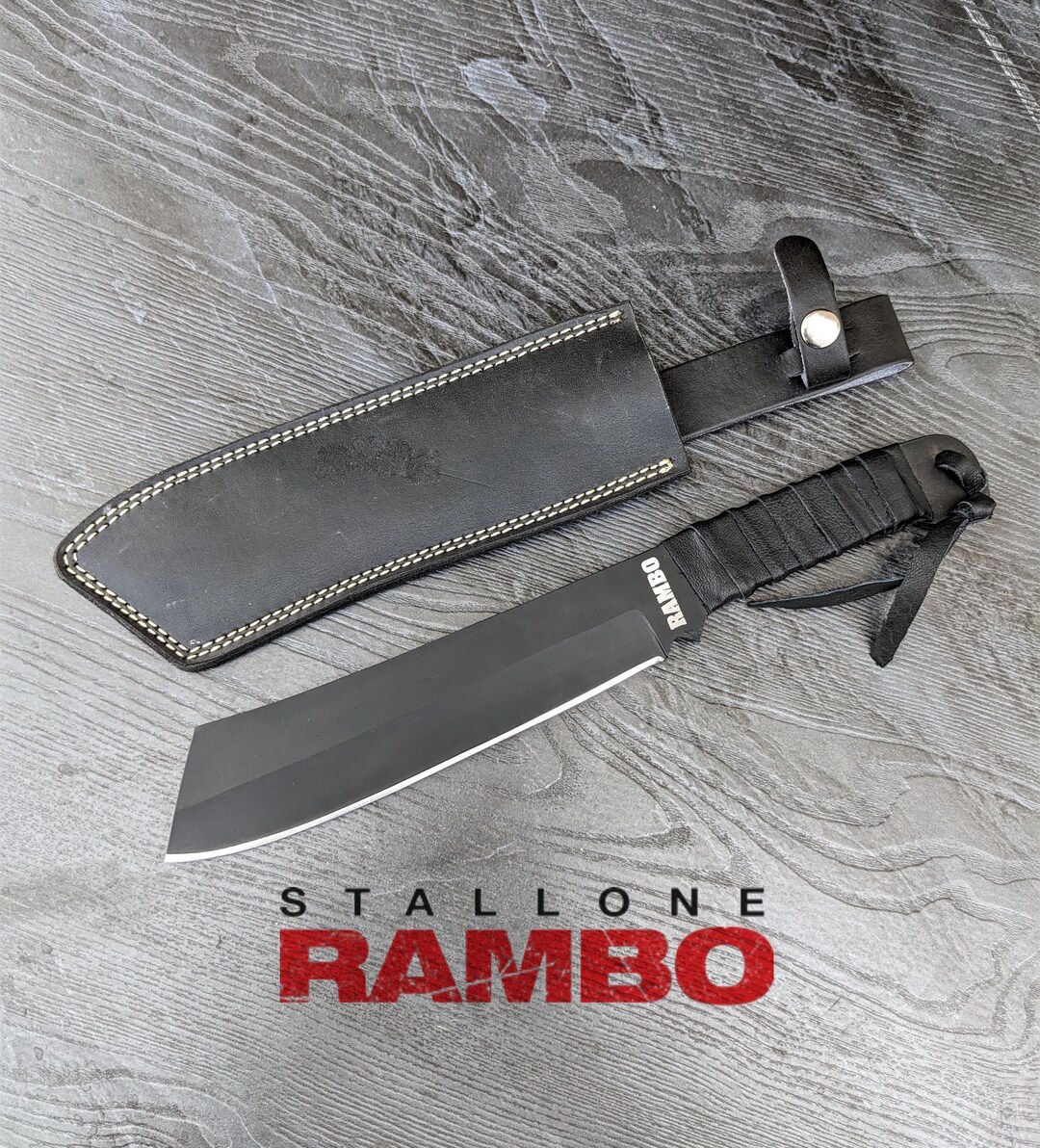 Rambo IV Machete: Handmade John Rambo Movie Replica Knife With Free ...