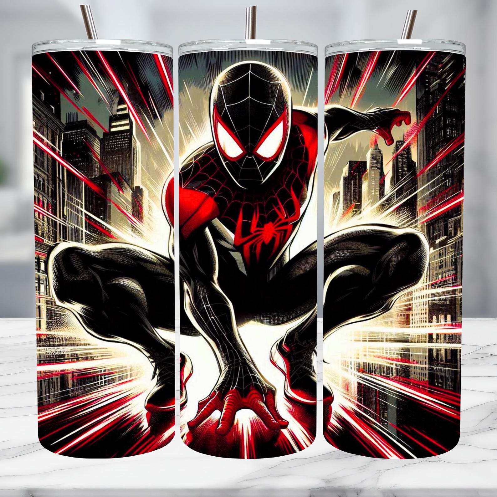 Super Hero Tumbler Wrap: Comic Book Style 20oz Skinny Tumbler PNG ...
