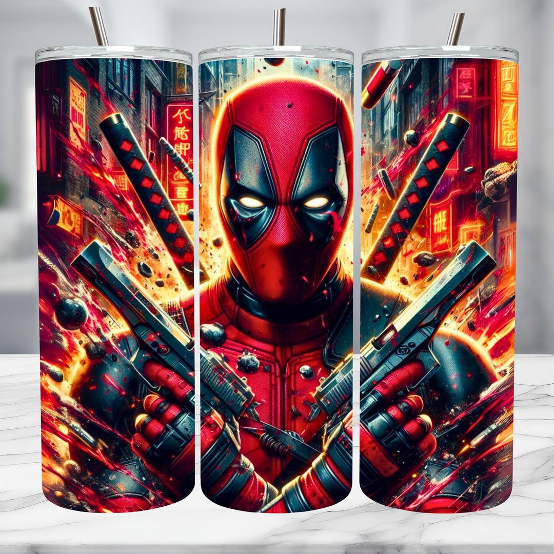 Superhero Tumbler Wrap: Comic Book Style 20oz Skinny Tumbler (PNG ...