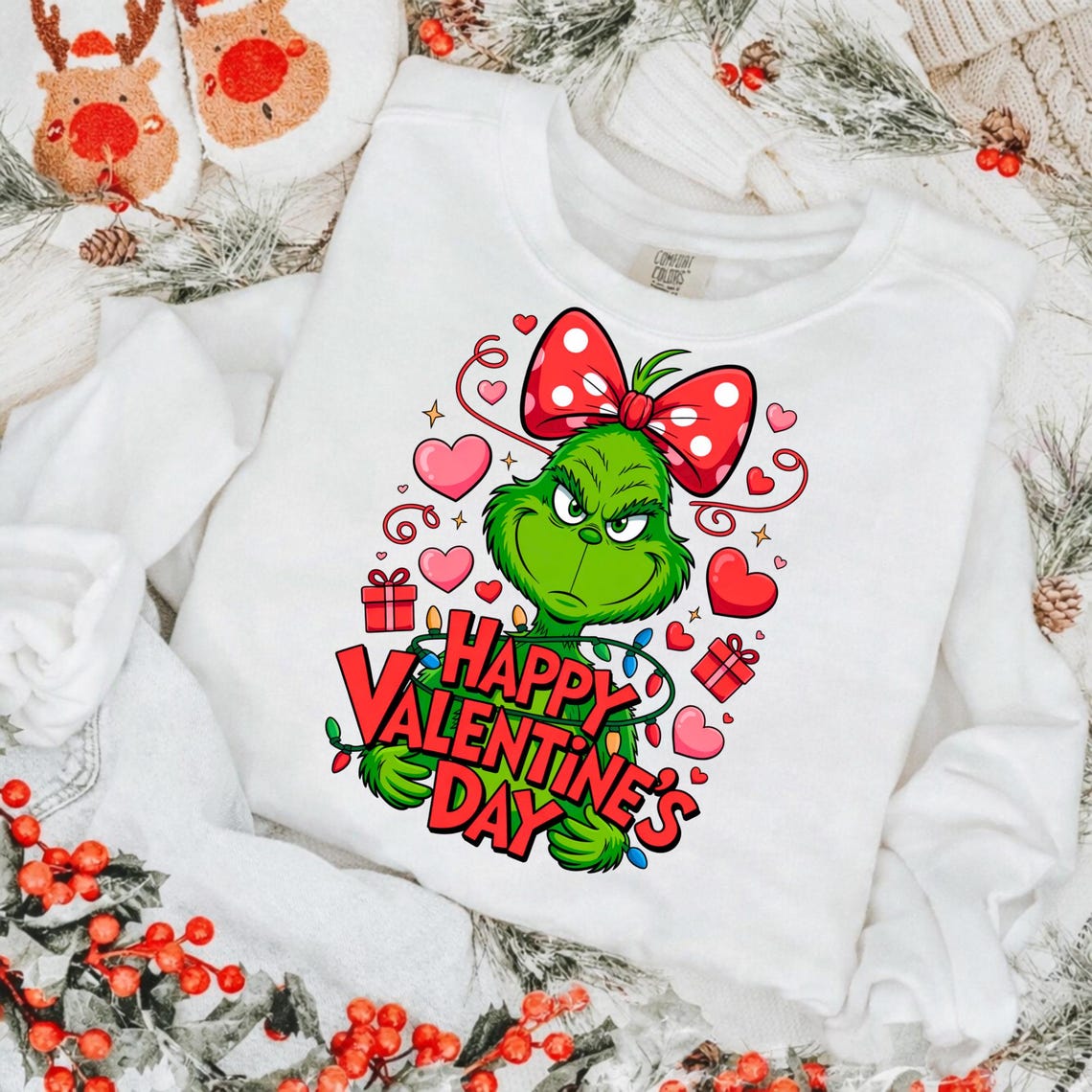 Green Mean Guy Valentine PNG, Happy Valentine's Day Png, Retro Cartoon ...