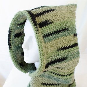 Simple Snood Crochet Pattern, Crochet Cowl With Hood - Etsy