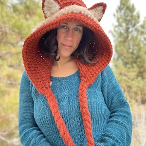 Crochet Fox Hood Pattern, PDF Digital Document - Etsy