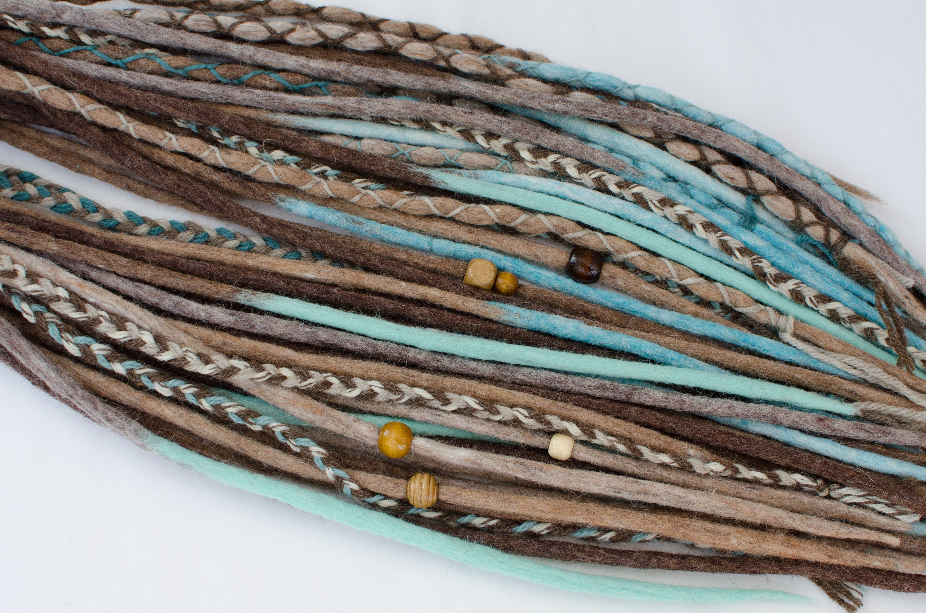 Wool Dreadlock Extensions Arctic Tundra | Etsy