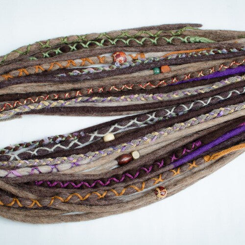 Galaxy Dreadlock Extensions Wool Dreads | Etsy