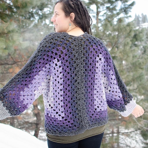 PDF Crochet Pattern Cascade Cardigan - Etsy
