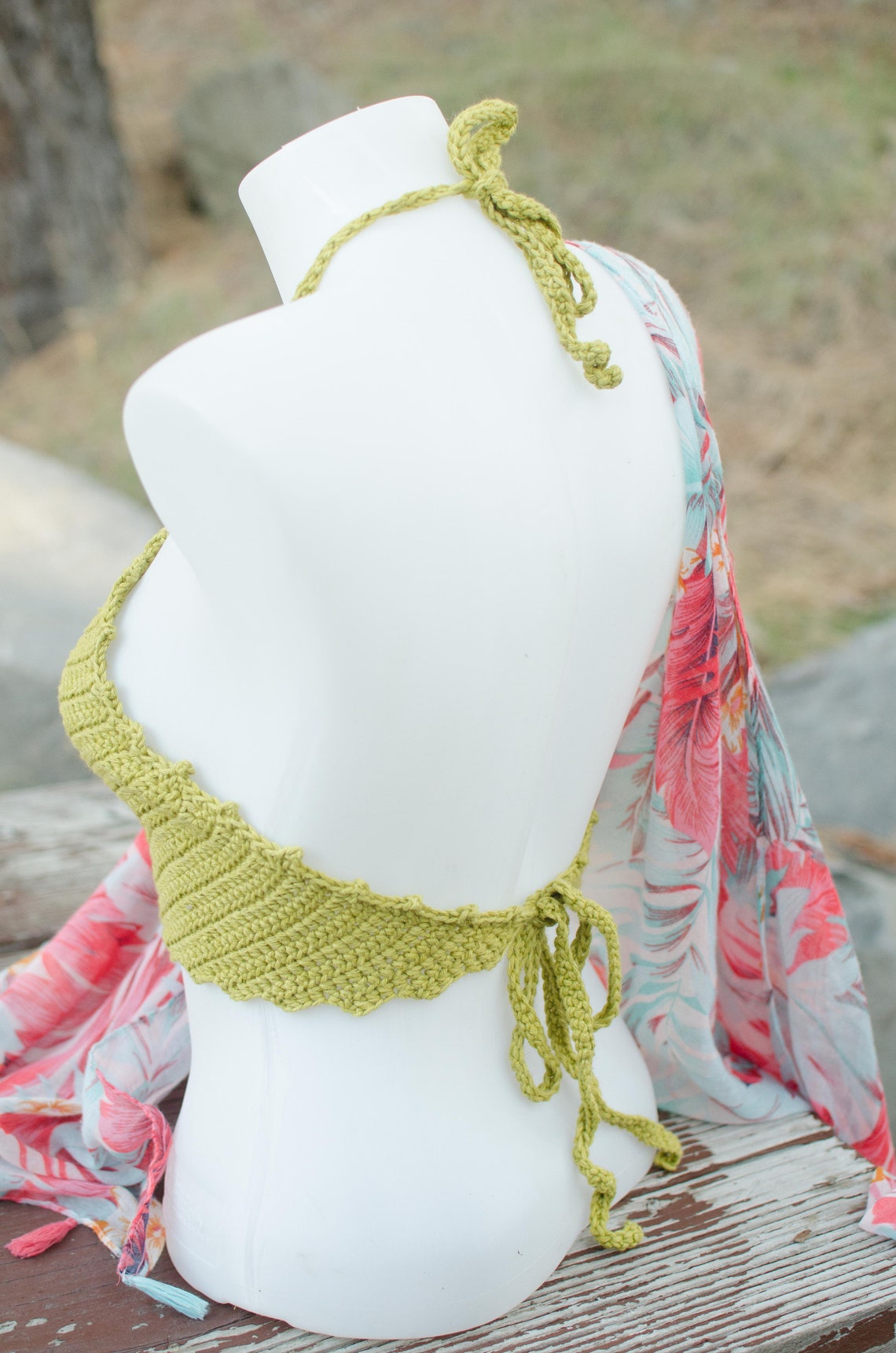 PDF Pattern, Boho Crochet Halter Top - Etsy