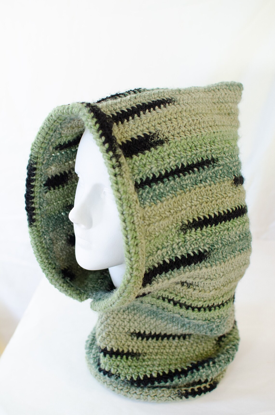 Simple Snood Crochet Pattern, Crochet Cowl With Hood - Etsy