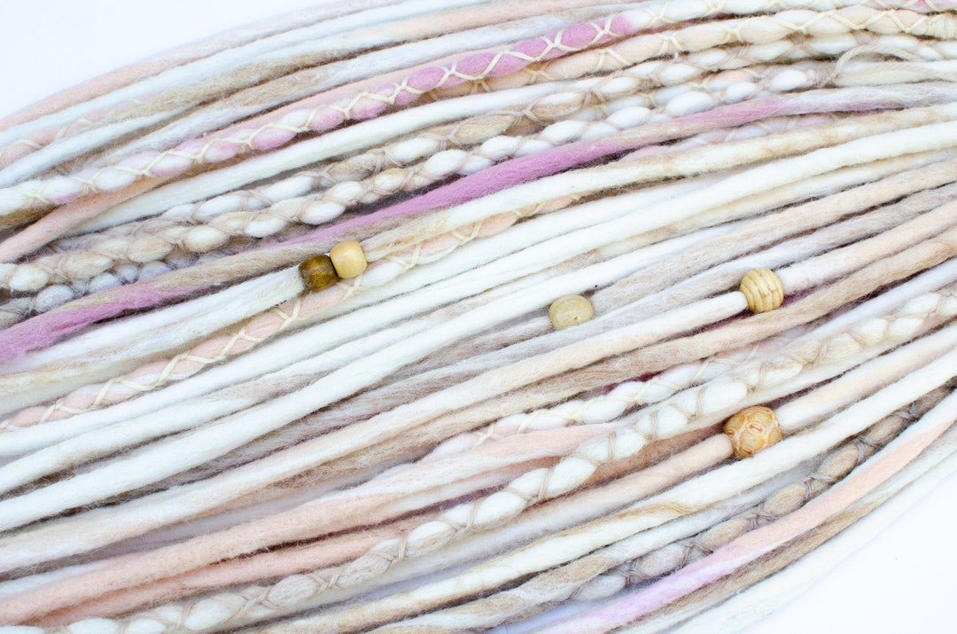 Wool Dreadlock Extensions, Plumeria. Double Ended or Single Ended - Etsy