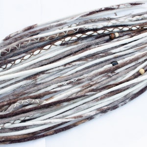Wool Dreadlock Extensions, Bunny Coat, Single or Double Ended - Etsy