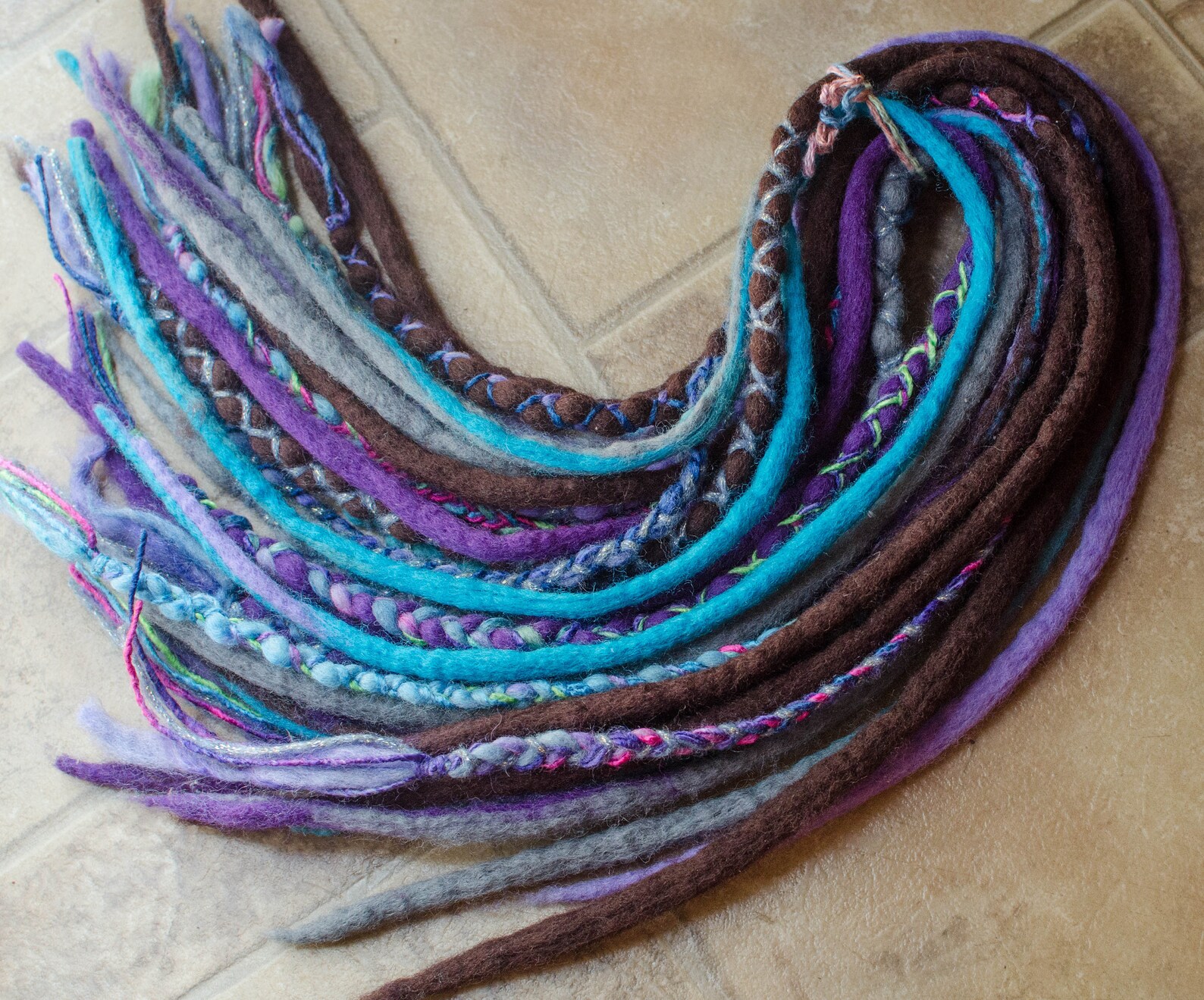 Galaxy Dreadlock Extensions Wool Dreads - Etsy