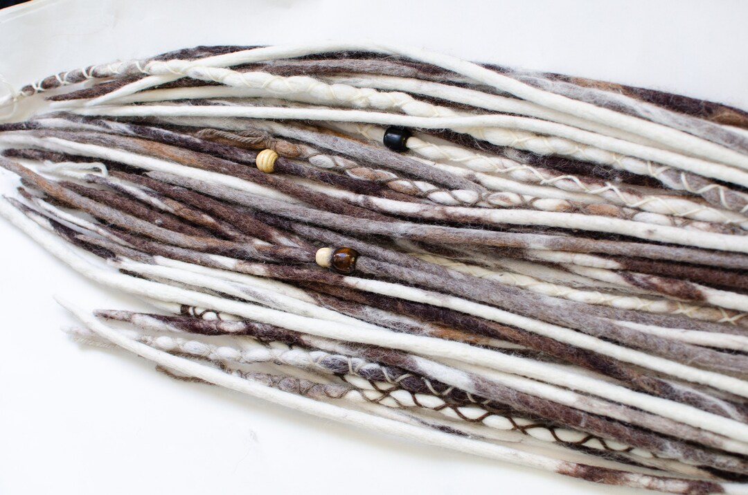 Wool Dreadlock Extensions, Bunny Coat, Single or Double Ended - Etsy