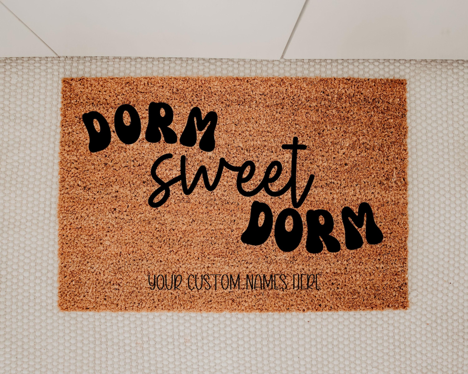 Dorm Welcome Mat | Personalized Roommate Welcome Rug With Names for ...