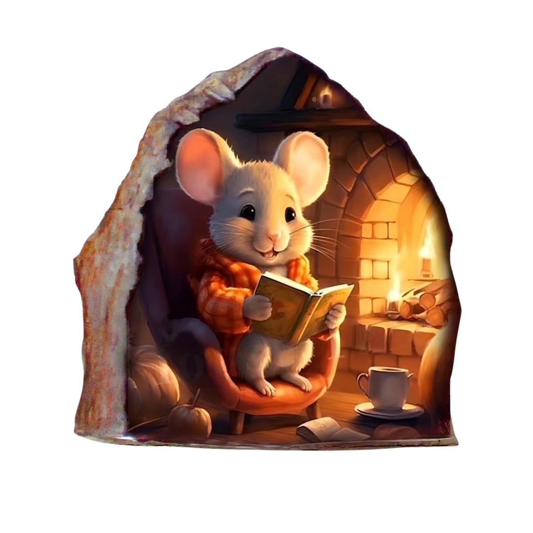 Mouse Wall Sticker |cute Mouse Wall Decal |3D Mouse Hole Wall Sticker ...
