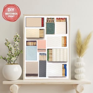 Blank Matchbox Poster Template | Digital Download | Create Your Own ...