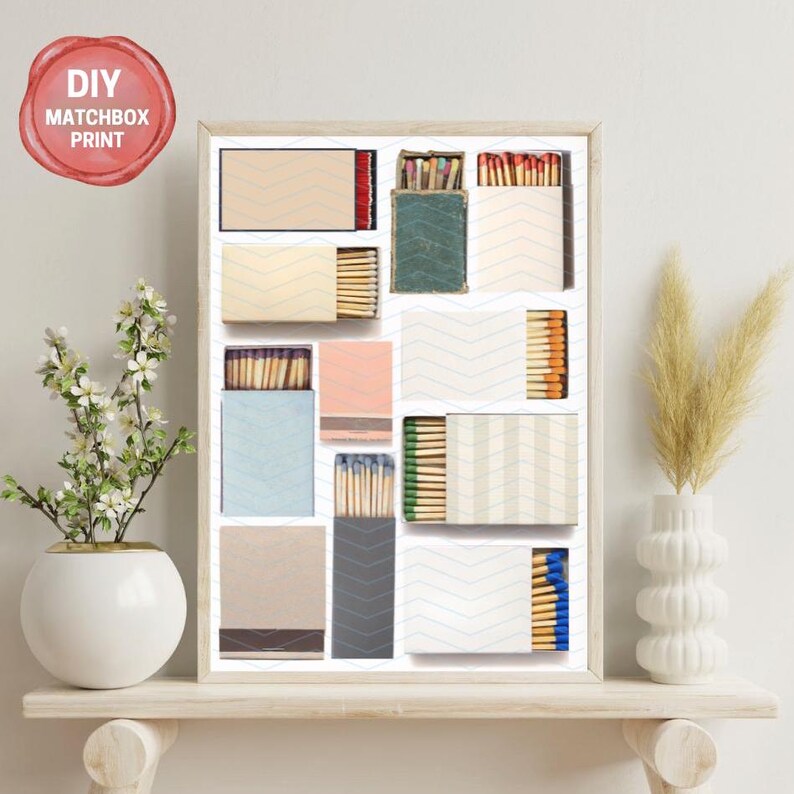 Blank Matchbox Poster Template | Digital Download | Create Your Own ...