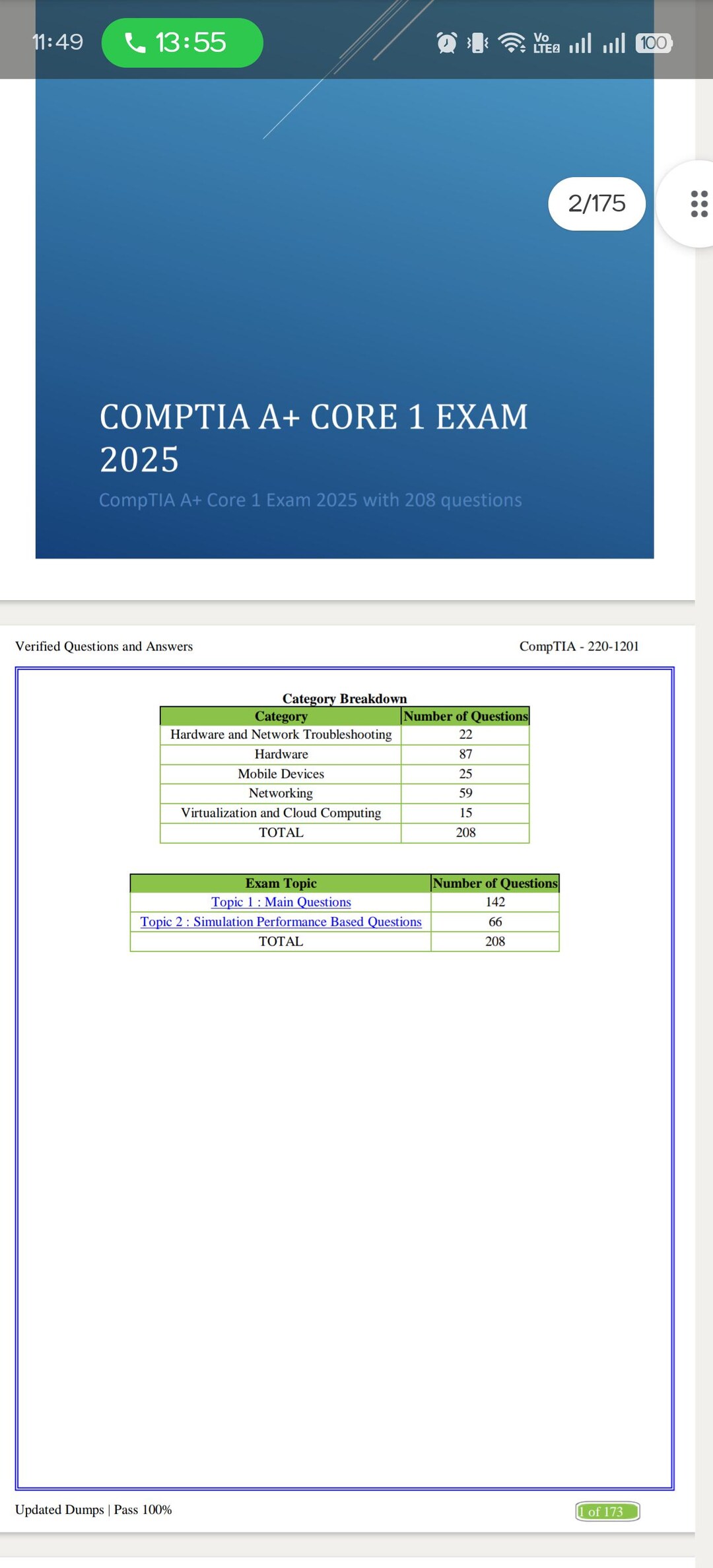Comptia A+ Core 1 Exam 2025 Questions and Answers . - Etsy