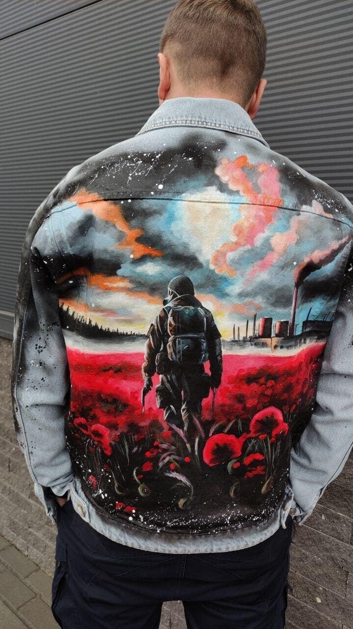 Hand-painted Denim Jacket: Custom Art, Personalized Jean Jacket - Etsy