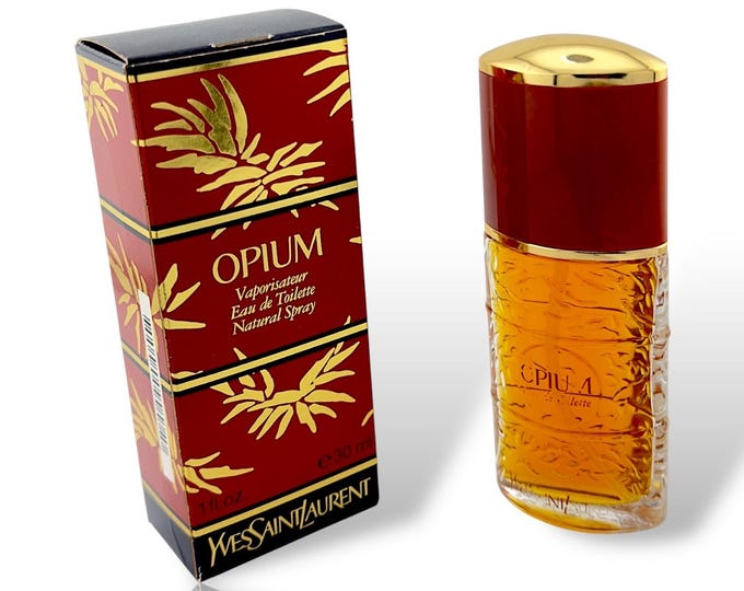 Perfume Fragrance Vintage YSL Opium EDT Spray 1998 Sanofi Era 1oz 30ml ...