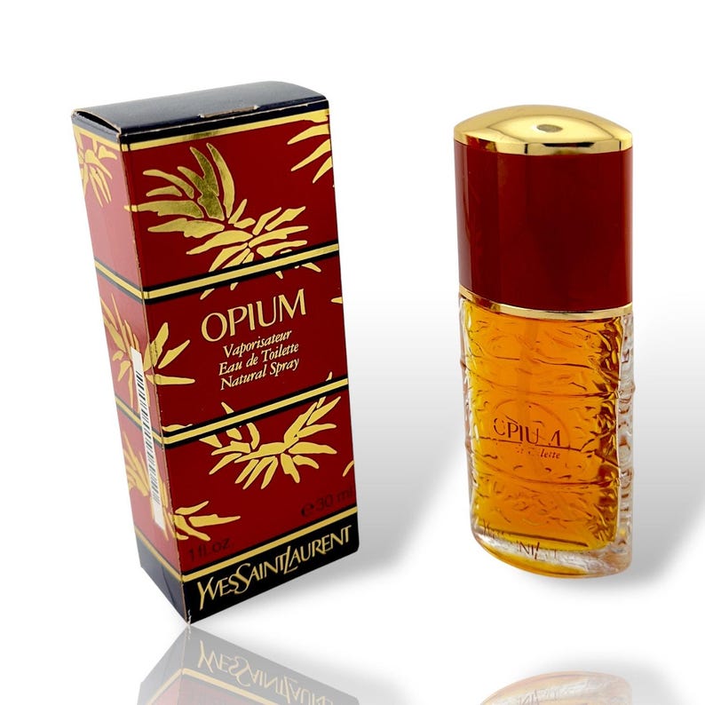 Perfume Fragrance Vintage YSL Opium EDT Spray 1998 Sanofi Era 1oz 30ml ...