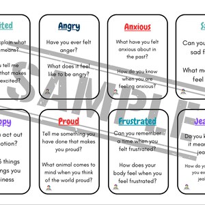 Emotion Cards for Discussion - Etsy