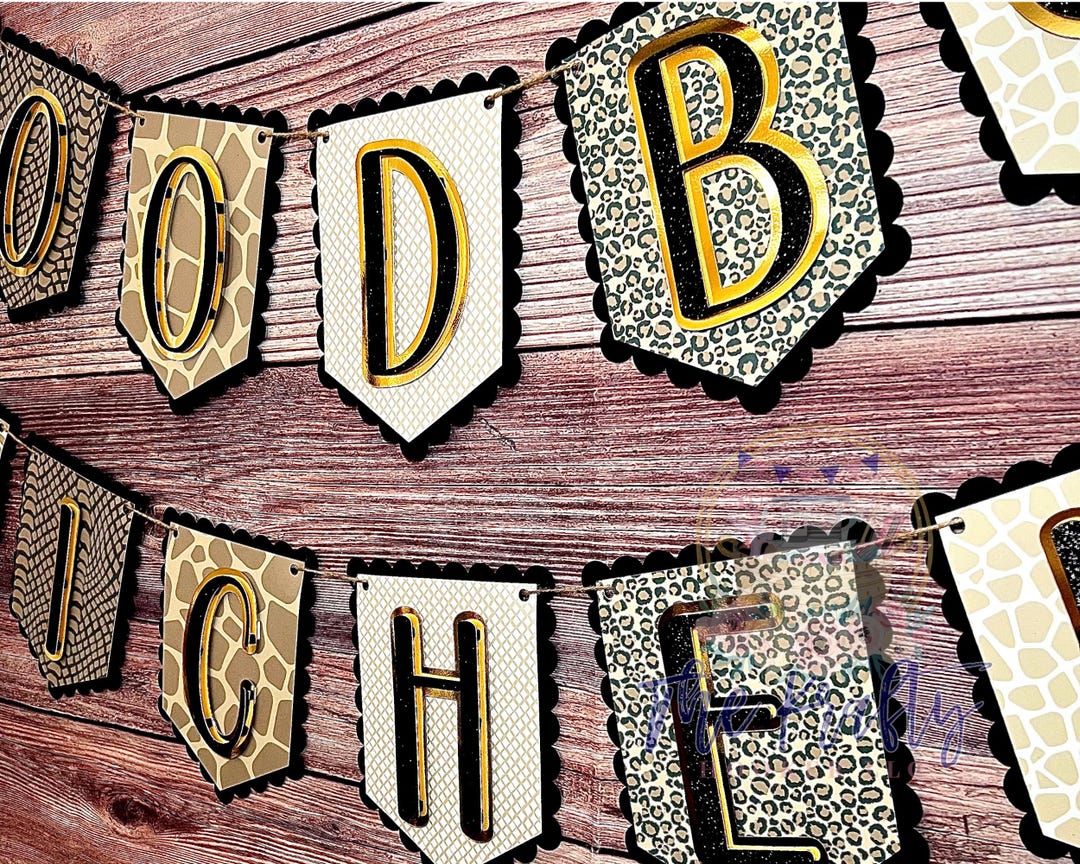 Animal Safari Goodbye Retirement Banner | Retirement Banner | Jungle ...