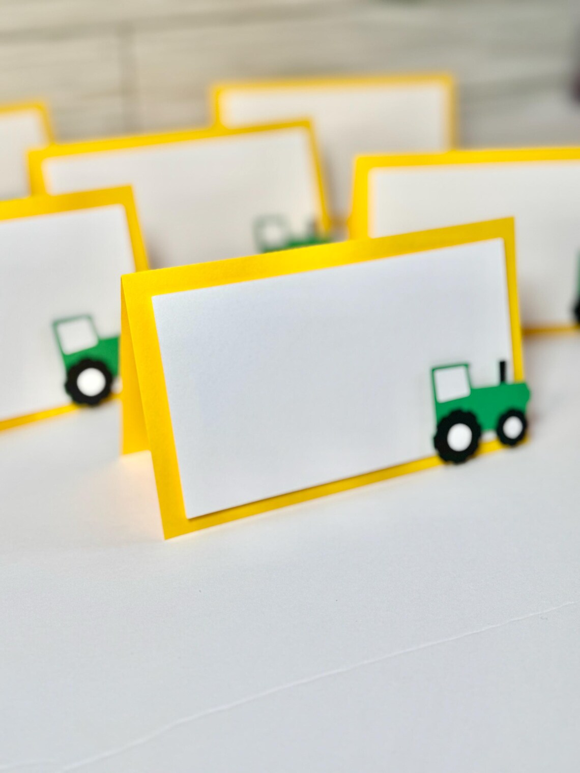 Tractor Food Place Cards | Birthday Party Décor | Retirement Party ...