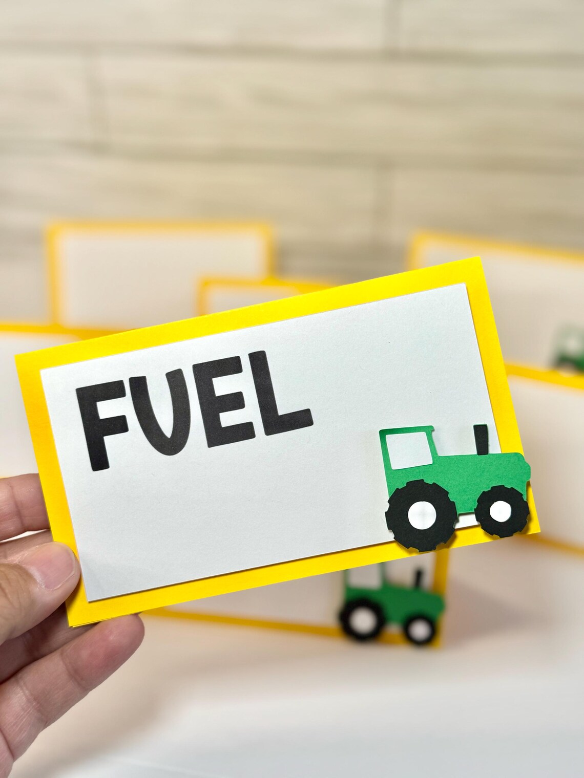 Tractor Food Place Cards | Birthday Party Décor | Retirement Party ...