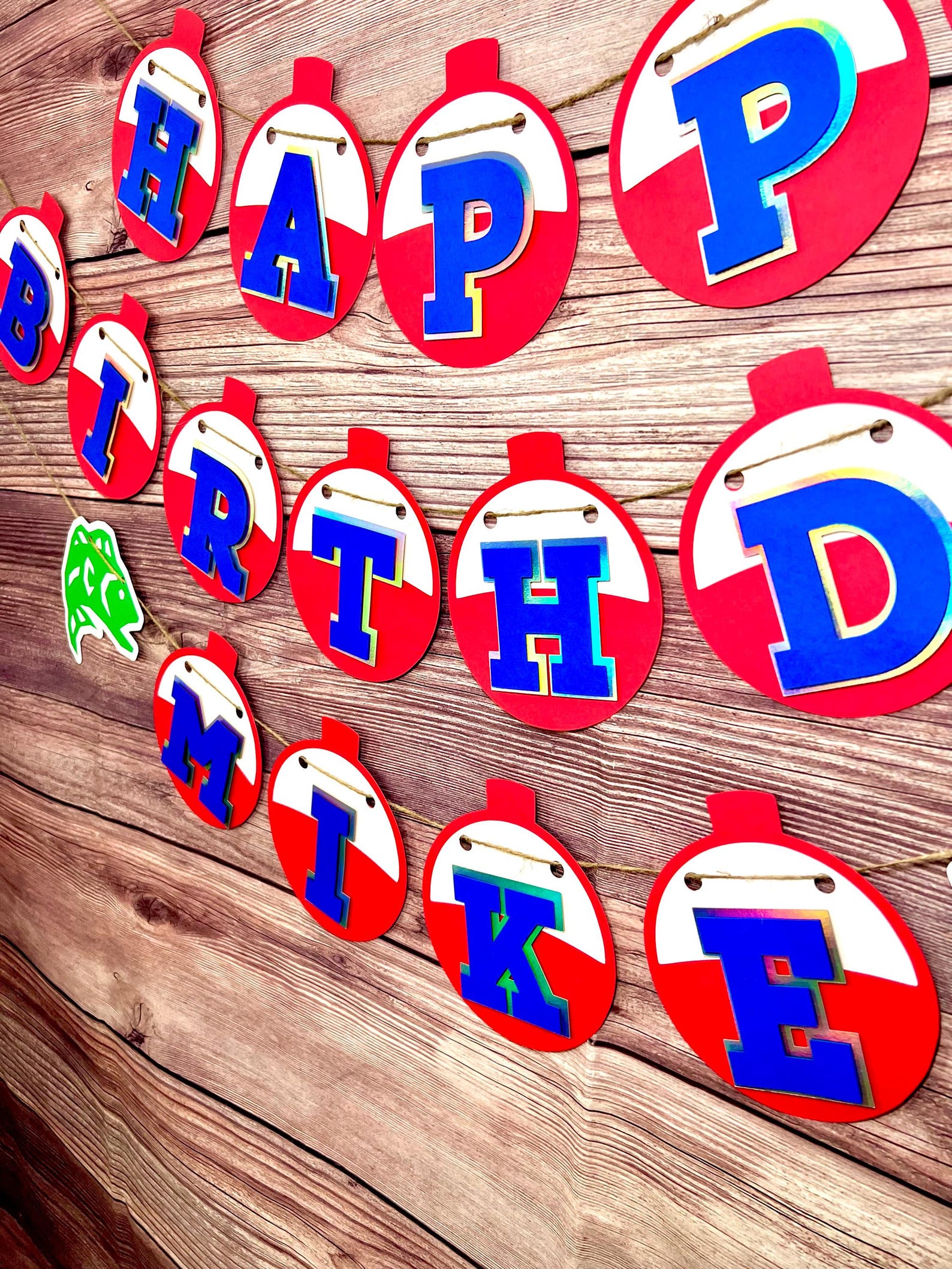 Fishing Bobber Happy Birthday Banner | Gone Fishin' Birthday Party ...