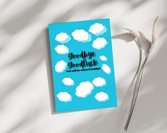 Farewell Message for Colleague - Heartfelt Goodbye Card & Good Luck ...