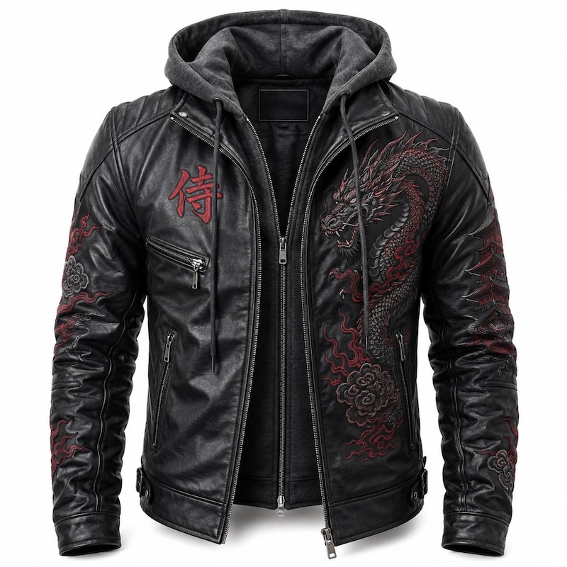 Japanese Biker Jacket - Etsy UK