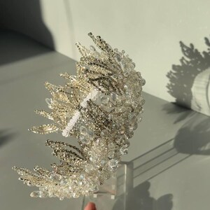 Luxury Crystal Crown, Handmade Bridal Tiara, Royal Wedding Headpiece ...