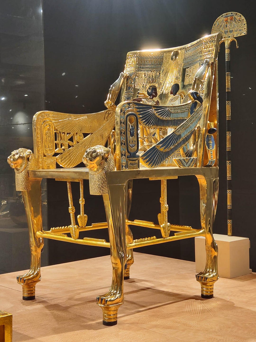 Egyptian King Tutankhamun Throne, Original Size, Museum Replica for ...