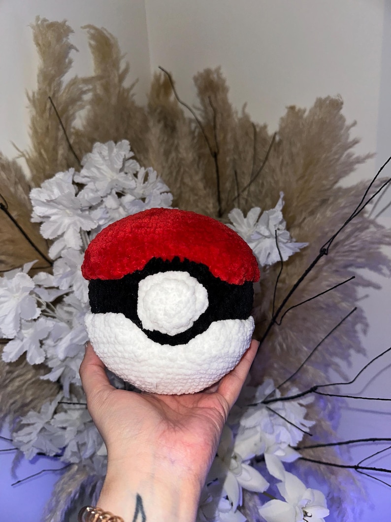 Pokeball With Chenille Wool - Etsy