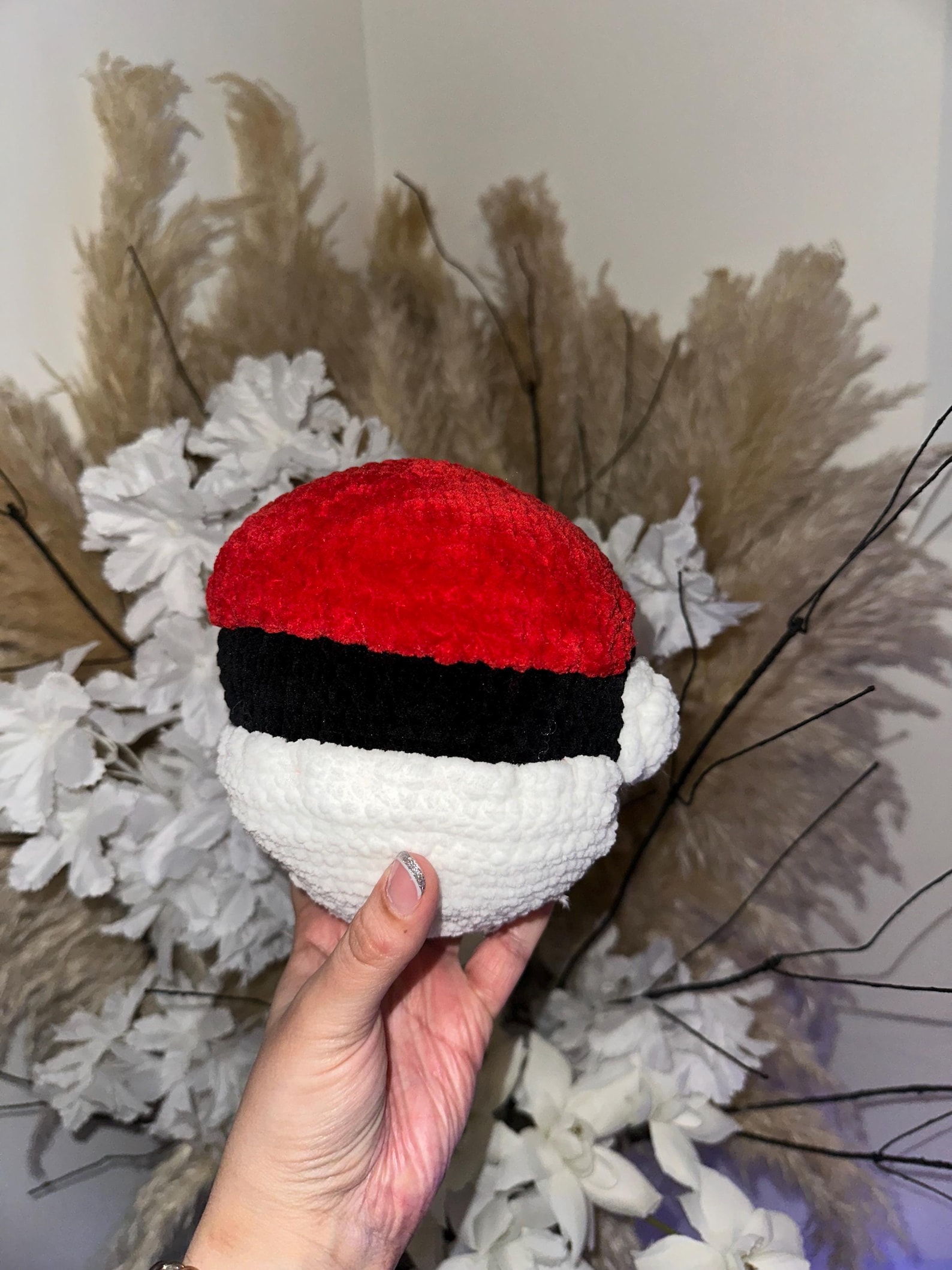 Pokeball With Chenille Wool - Etsy