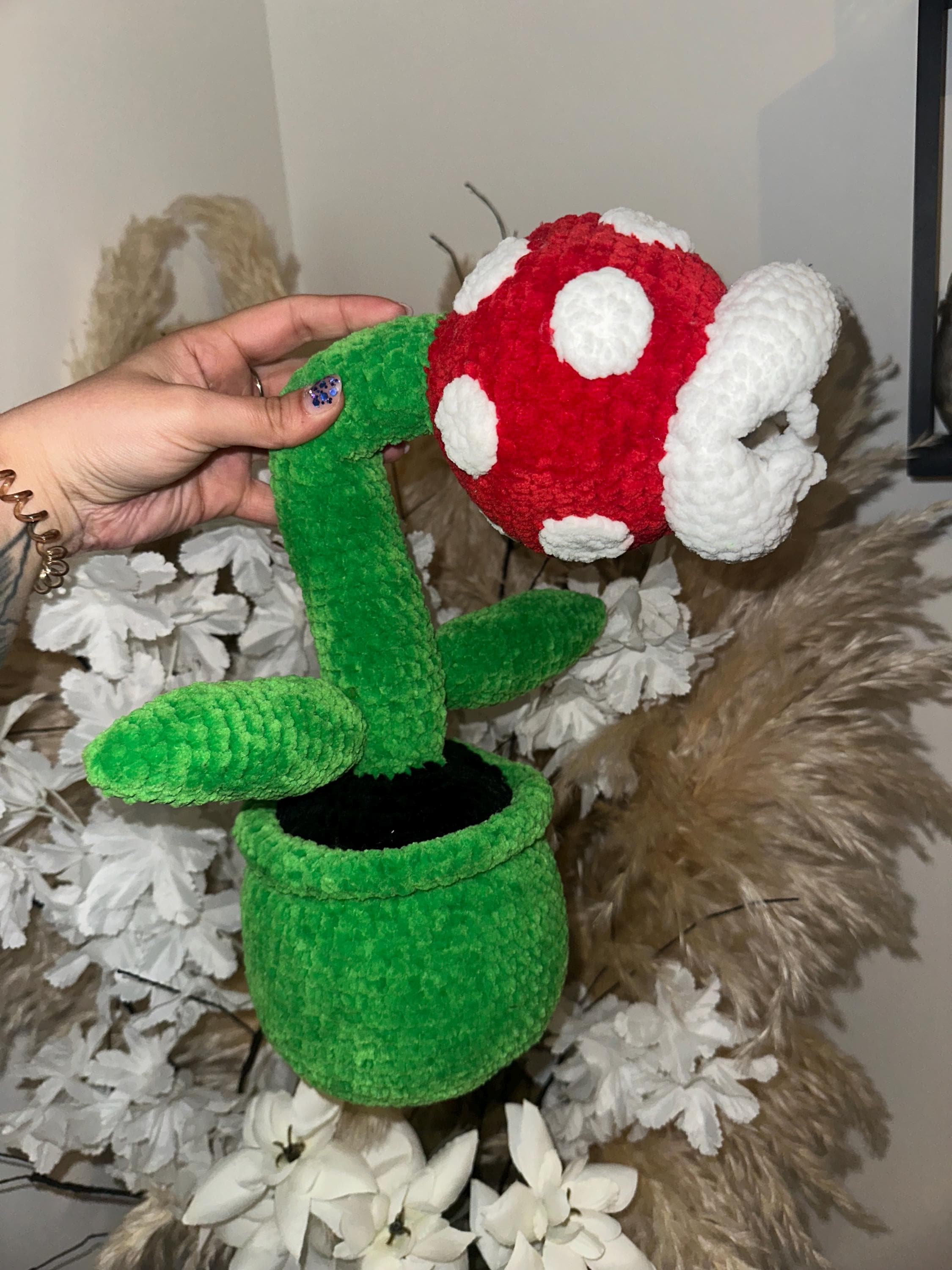 Piranha Plant Plush Puppet