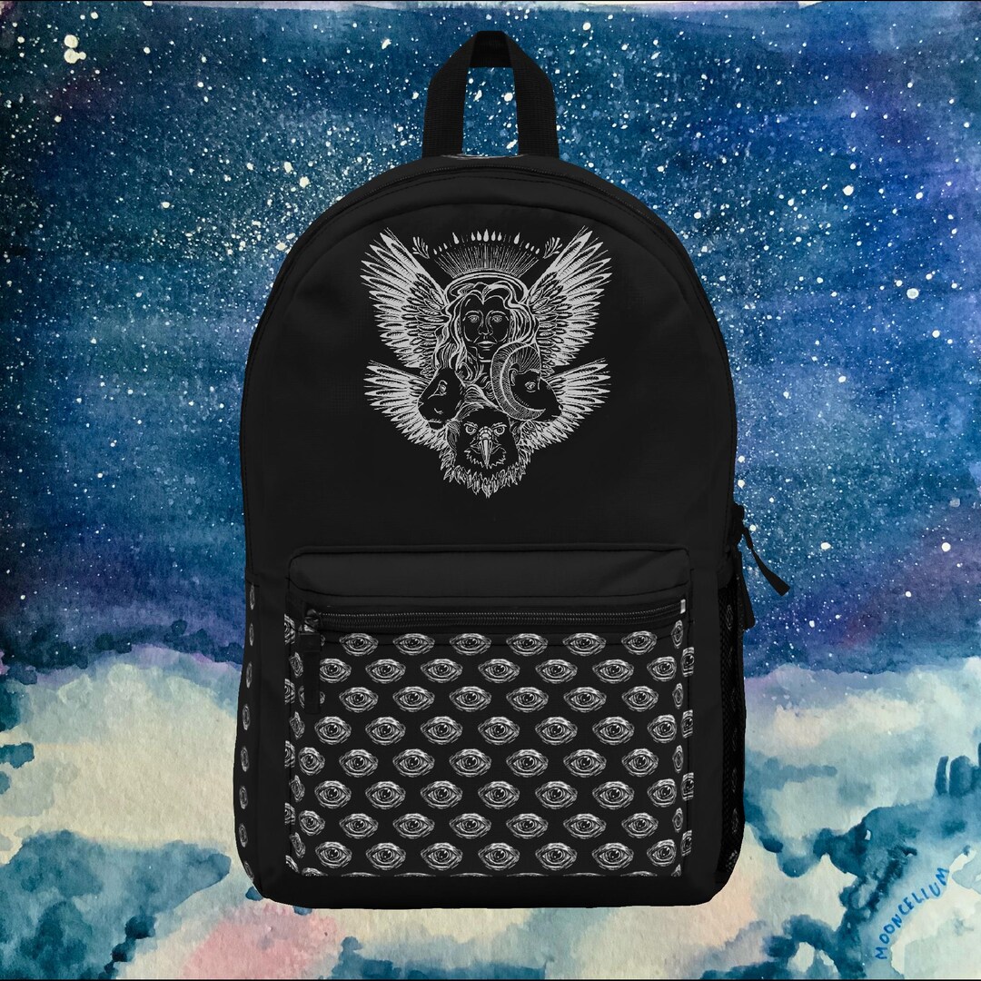 Angel Backpack Cherubim Sci Fi Dark Aesthetic Goth Fashion Eyeball ...