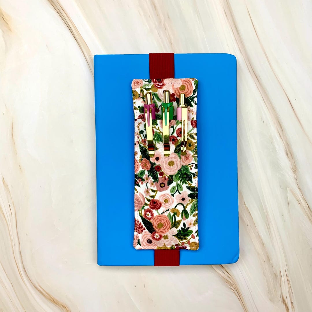 Pen or Pencil Bookmark Holder Attachable to Notebook, Planner or ...