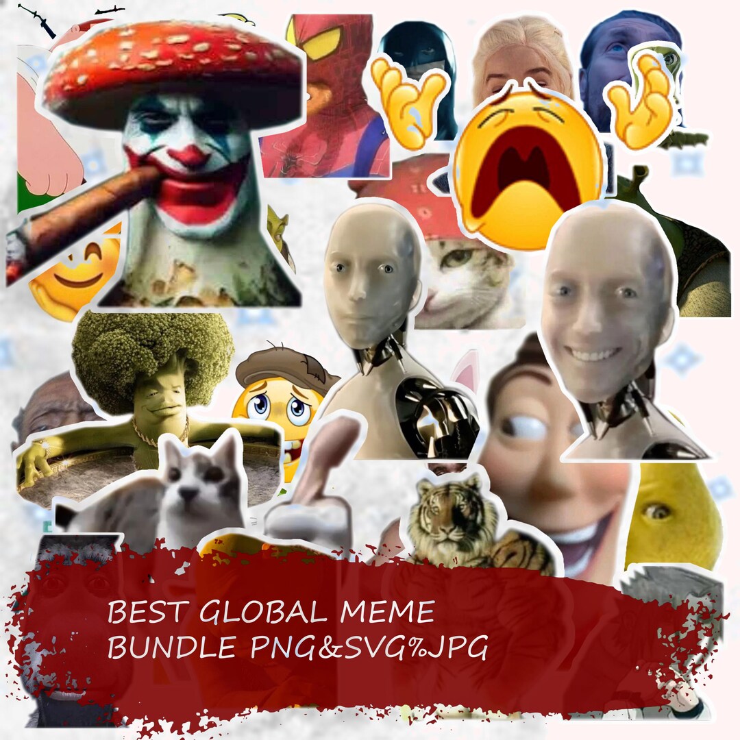 30x Fun Meme Bundle - Stickers, Party Fun and Everything | PNG, SVG ...