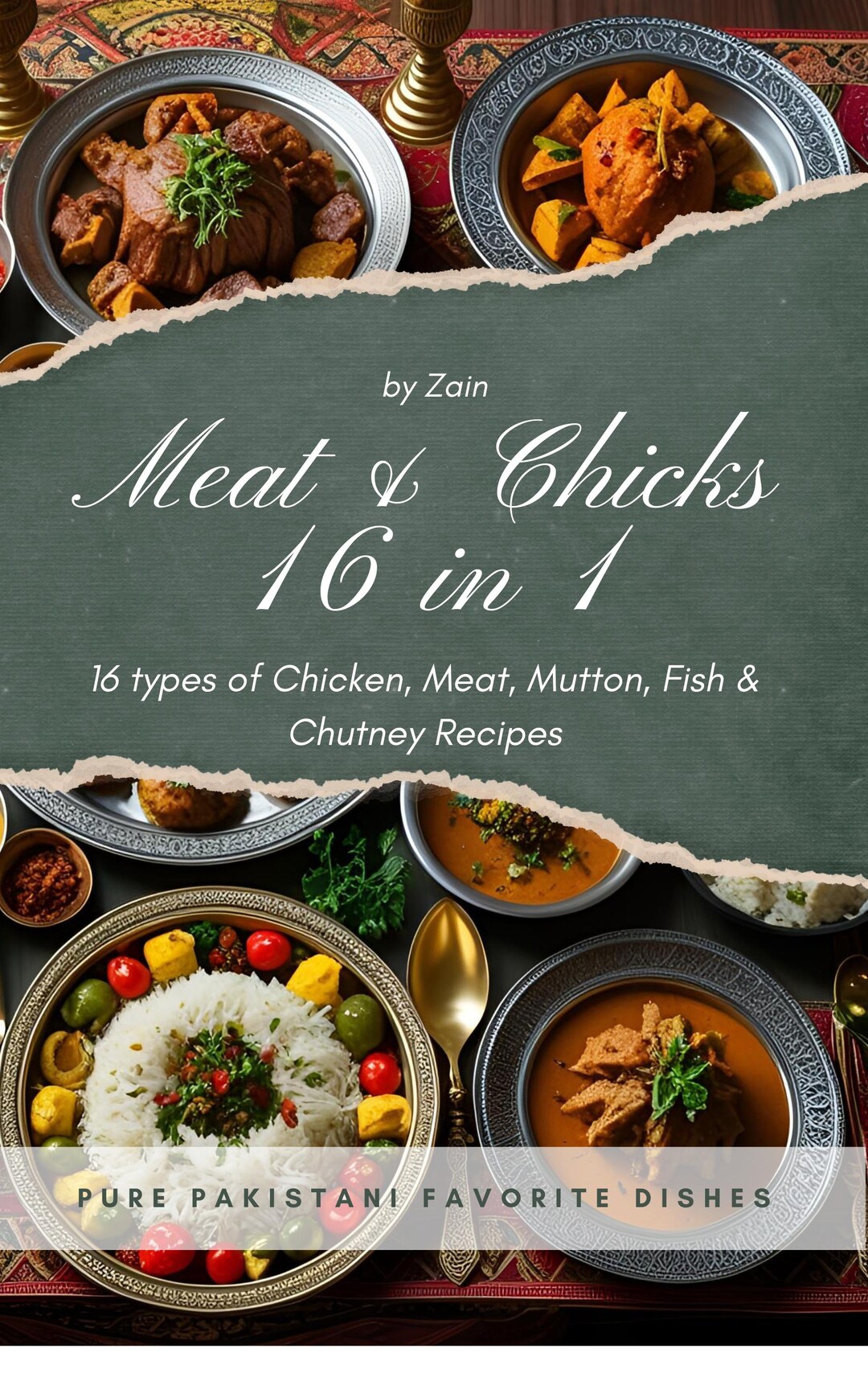 16 in 1 Cookbook in English, Pakistani Recipes, Chicken, Mutton, Beef ...