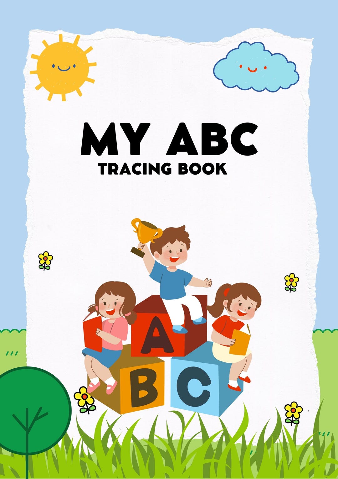 My ABC Tracing Book, ABC Tracing, Kids Book, Kids Coloring Book, Kids ...
