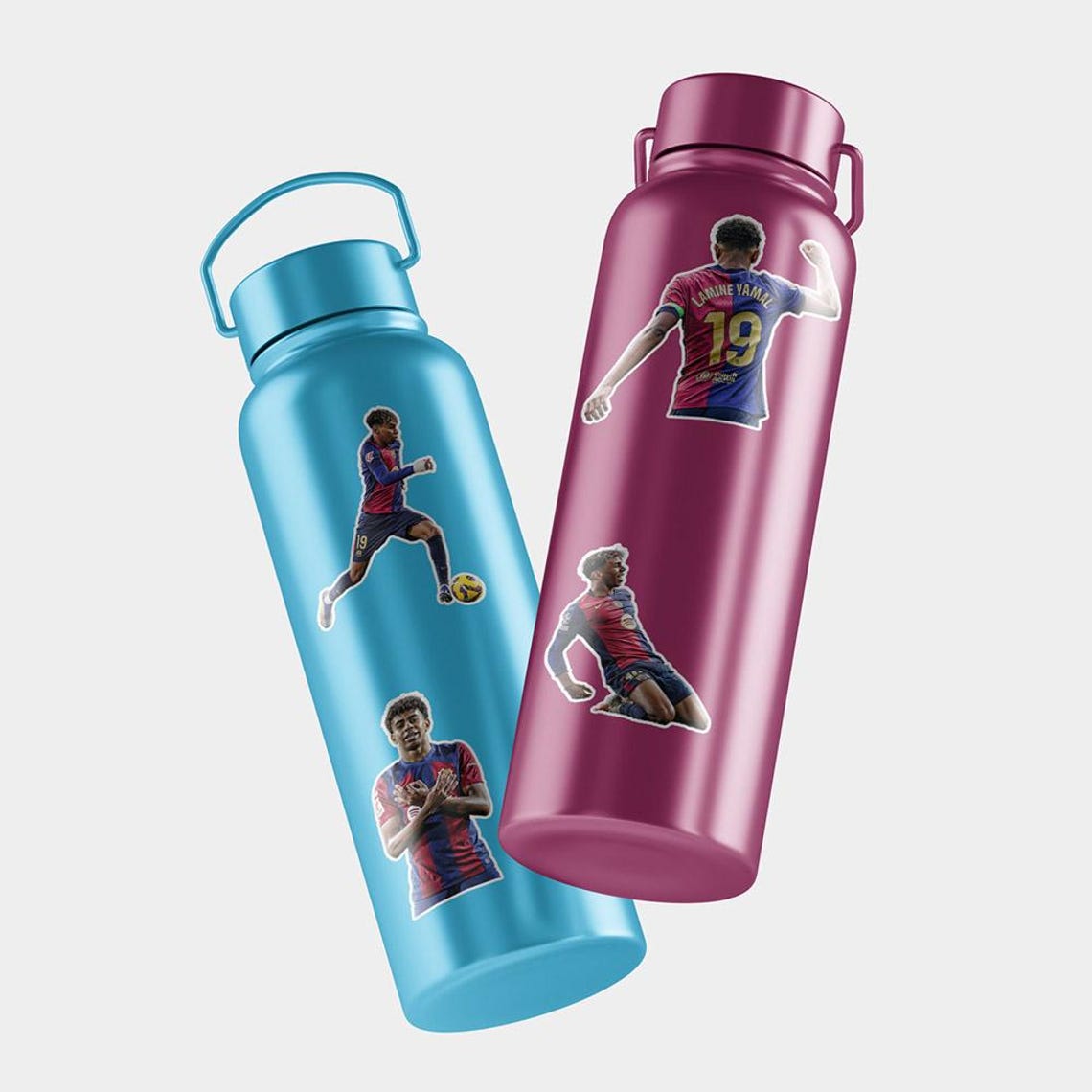Lamine Yamal Stickers | Cartoon Soccer Vinyl Stickers | FC Barcelona ...