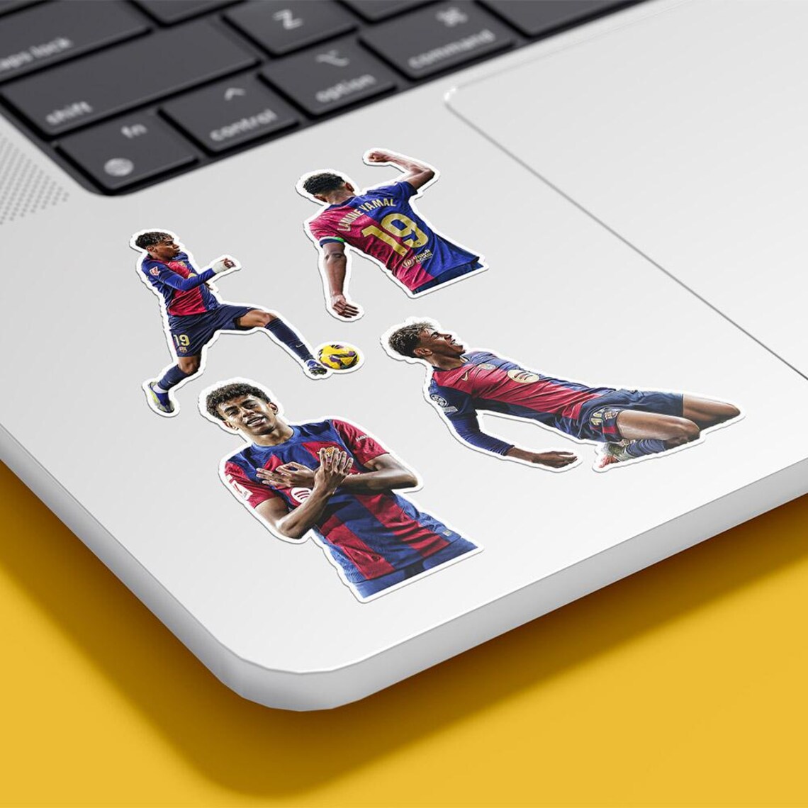 Lamine Yamal Stickers | Cartoon Soccer Vinyl Stickers | FC Barcelona ...