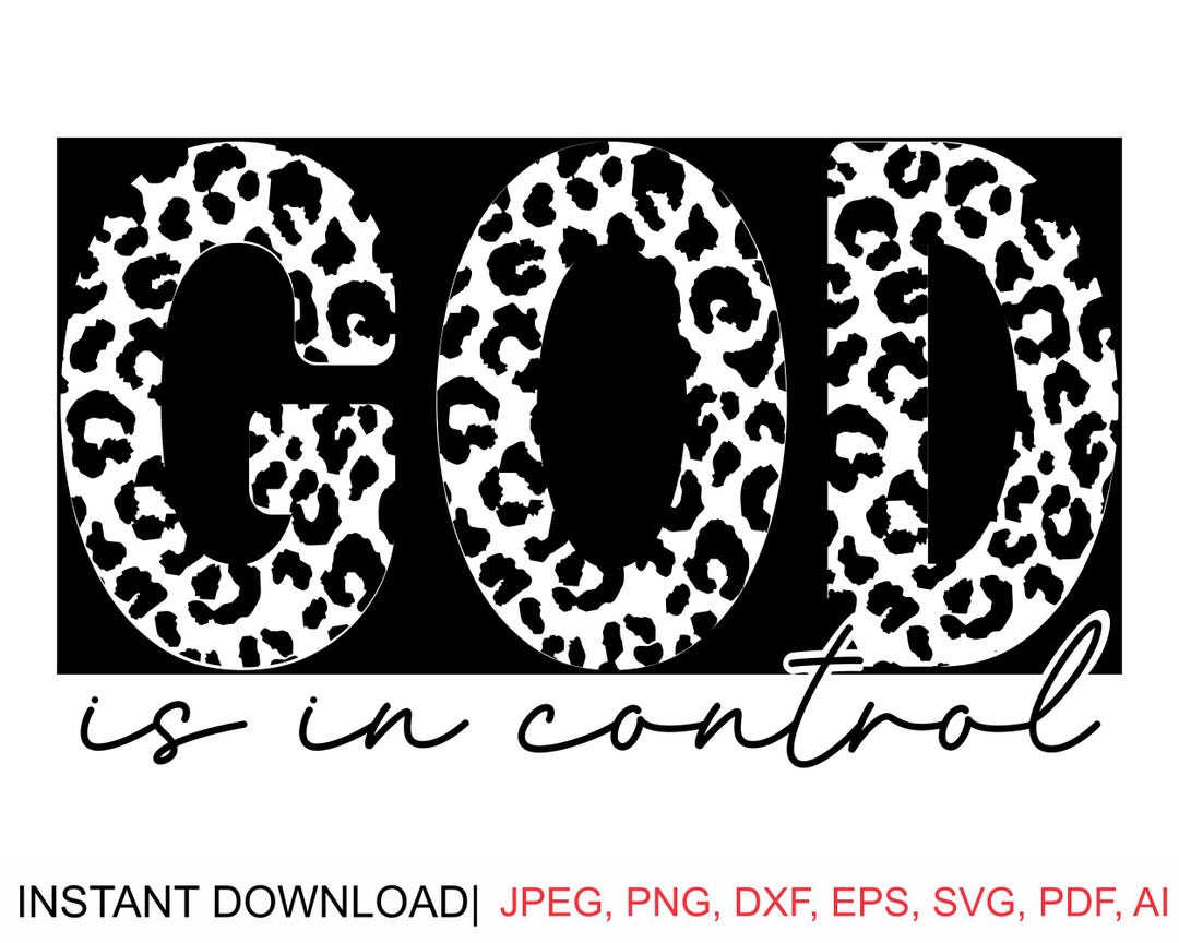 God is in Control Svg, Christian Svg, Mother's Day Svg, Faith Svg ...