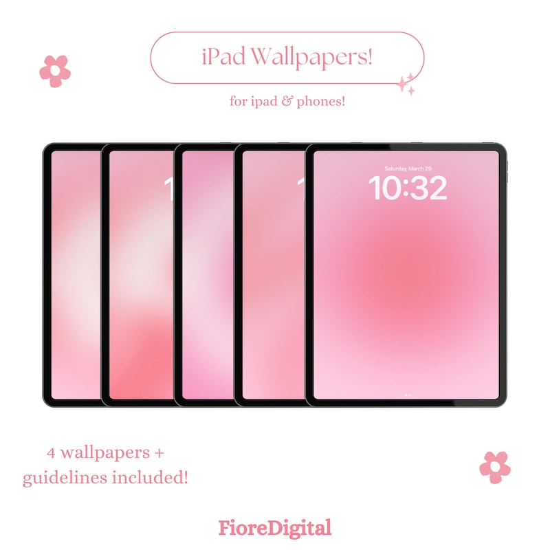 Pink Tablet Wallpaper - Etsy
