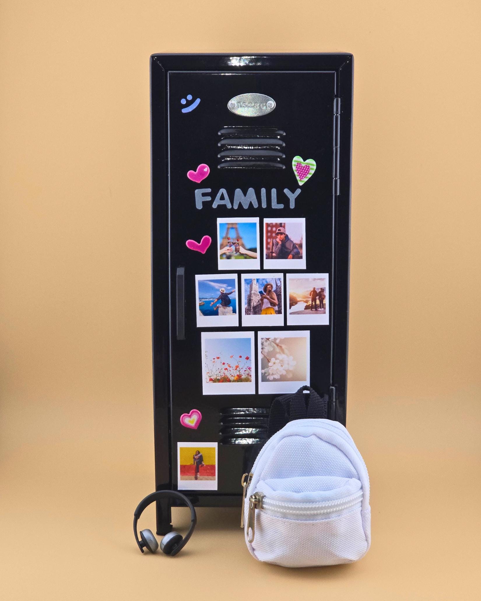 Mini Retro Metal Locker: Functional Desktop Storage With Custom Magnets ...