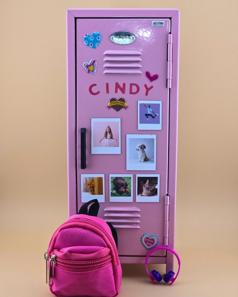 Mini Retro Metal Locker: Functional Desktop Storage With Custom Magnets ...